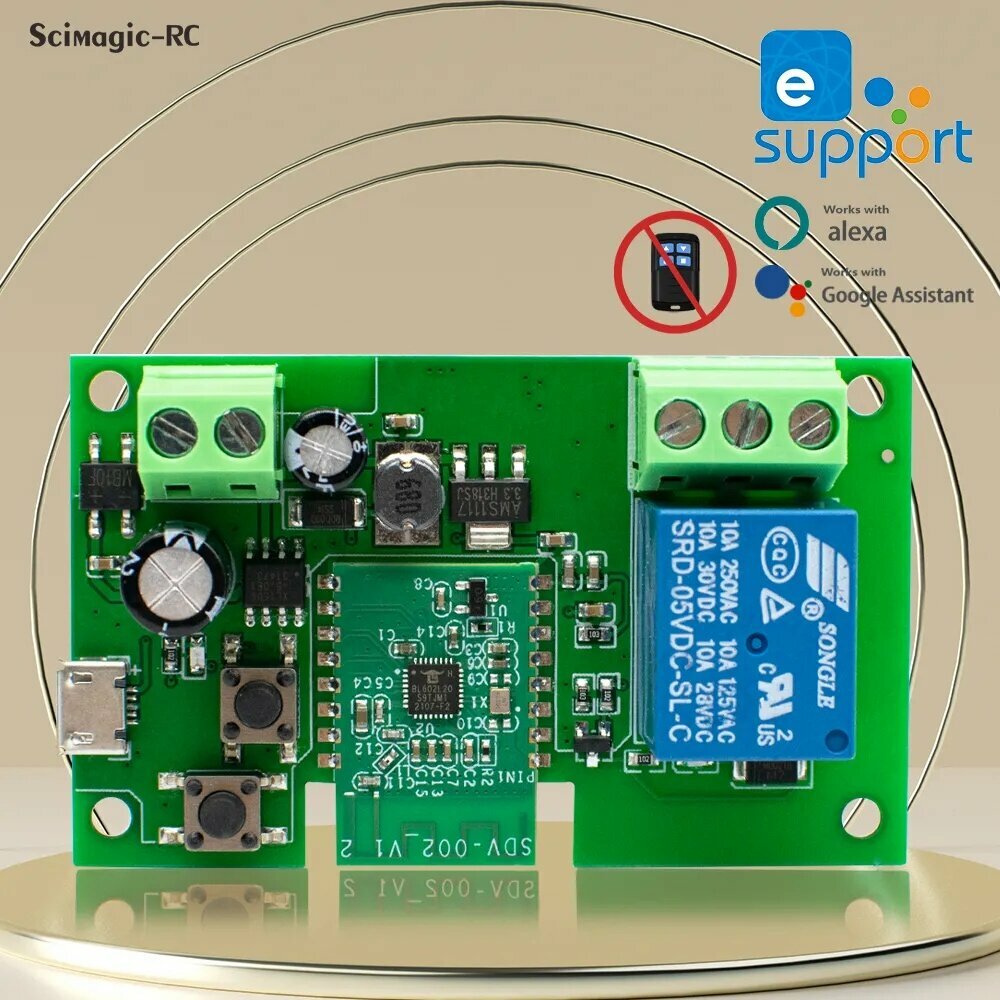 KNOW EASY-Умное Ewelink WiFi реле 7-32V с сухим контактом для электронных приборов