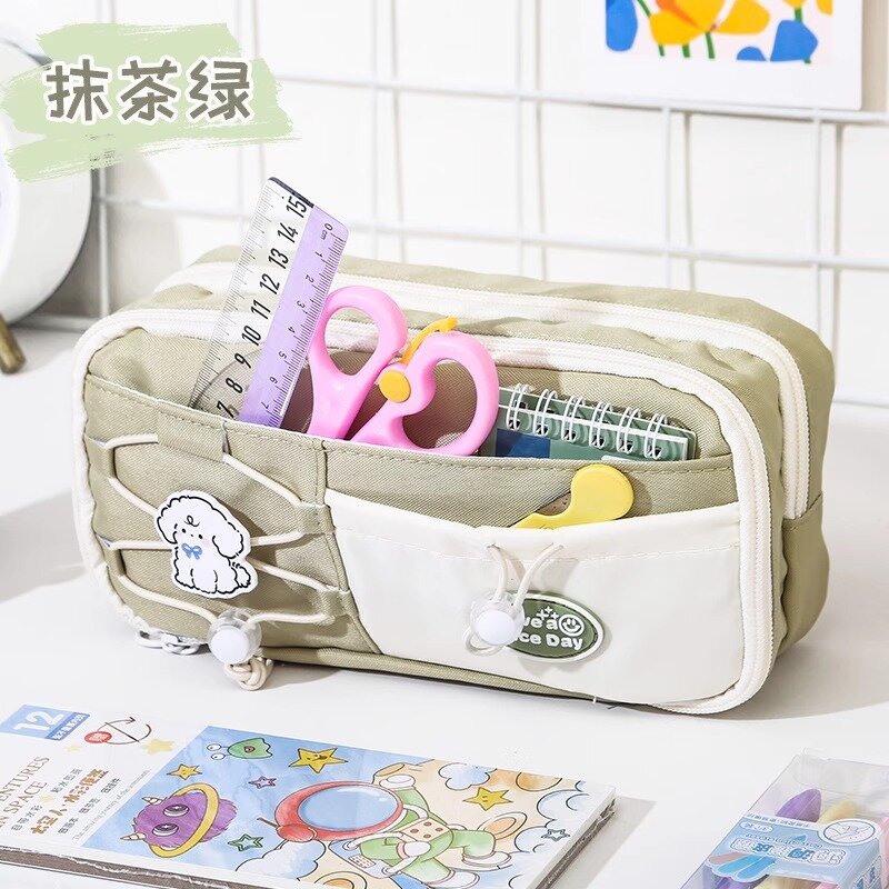 2025 Супер популярный пенал, высокая эстетика, стиль Ins, канцелярская коробка для девочек, большая вместимость, пенал для девочек средней школы, новый модель