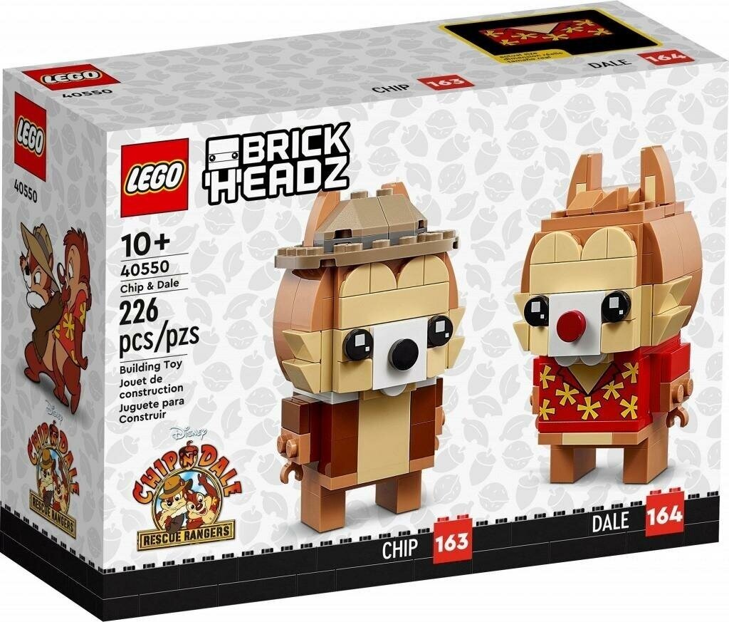 Конструктор LEGO BrickHeadz Disney 40550 Чип и Дейл 226 деталей