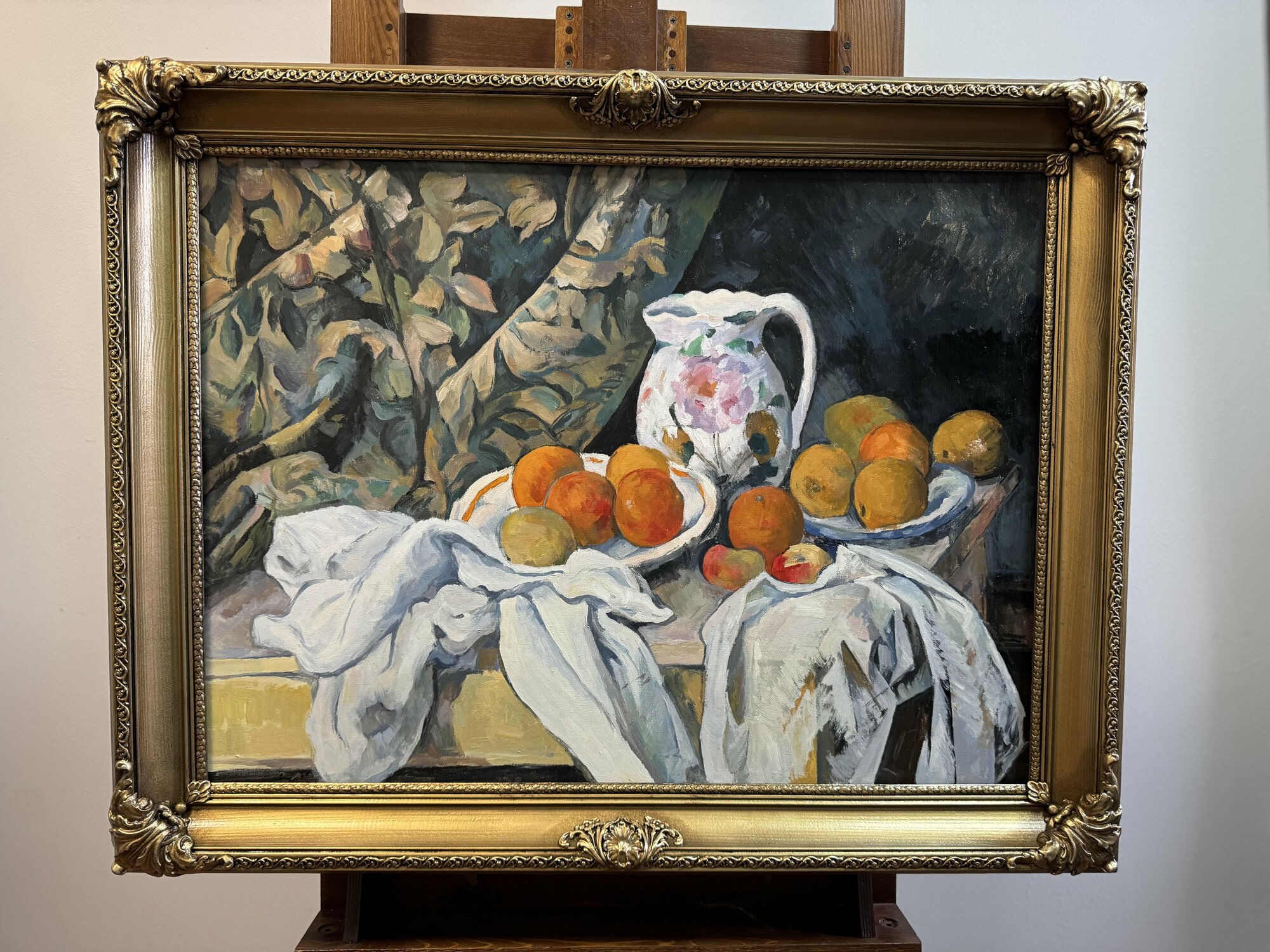 Поль Сезанн "Натюрморт с драпировкой" 60х80см