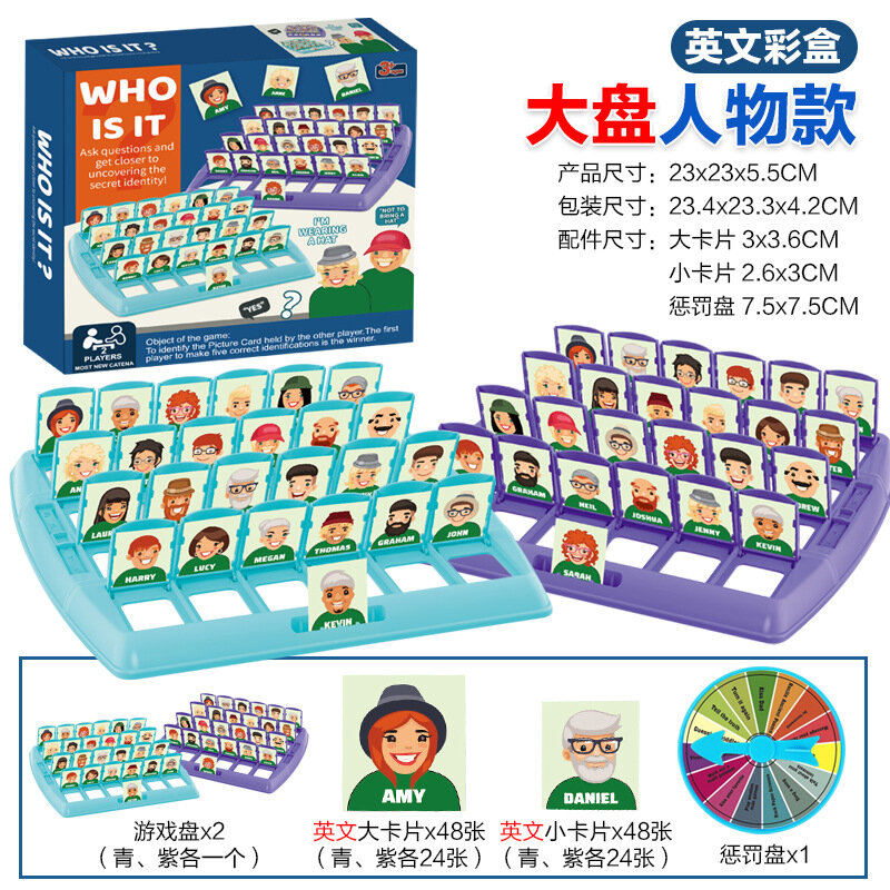 Настольная игра "Угадай, кто я", карточная игра, повязка на голову, логическое мышление, головоломка, интерактивная игра для детей и родителей