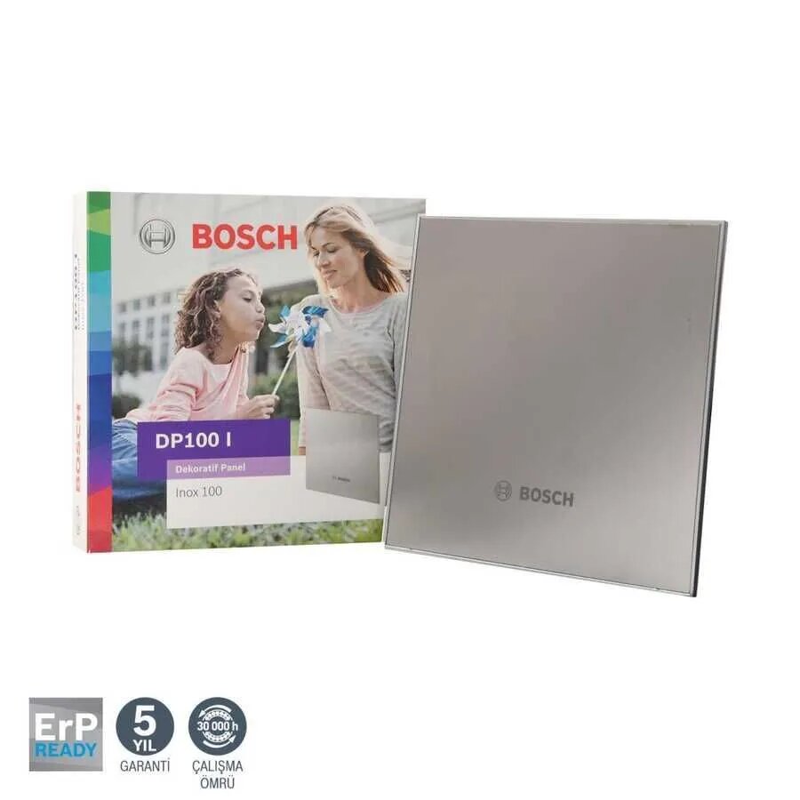 Bosch F1700 Dp125 inox, Тихая вытяжка для ванной комнаты, нержавеющая сталь, 145м3ч