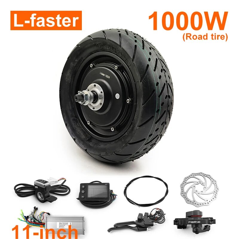 Бесщёточный мотор-колесо 11 дюймов 48В 1000Вт для электровелосипеда L-faster