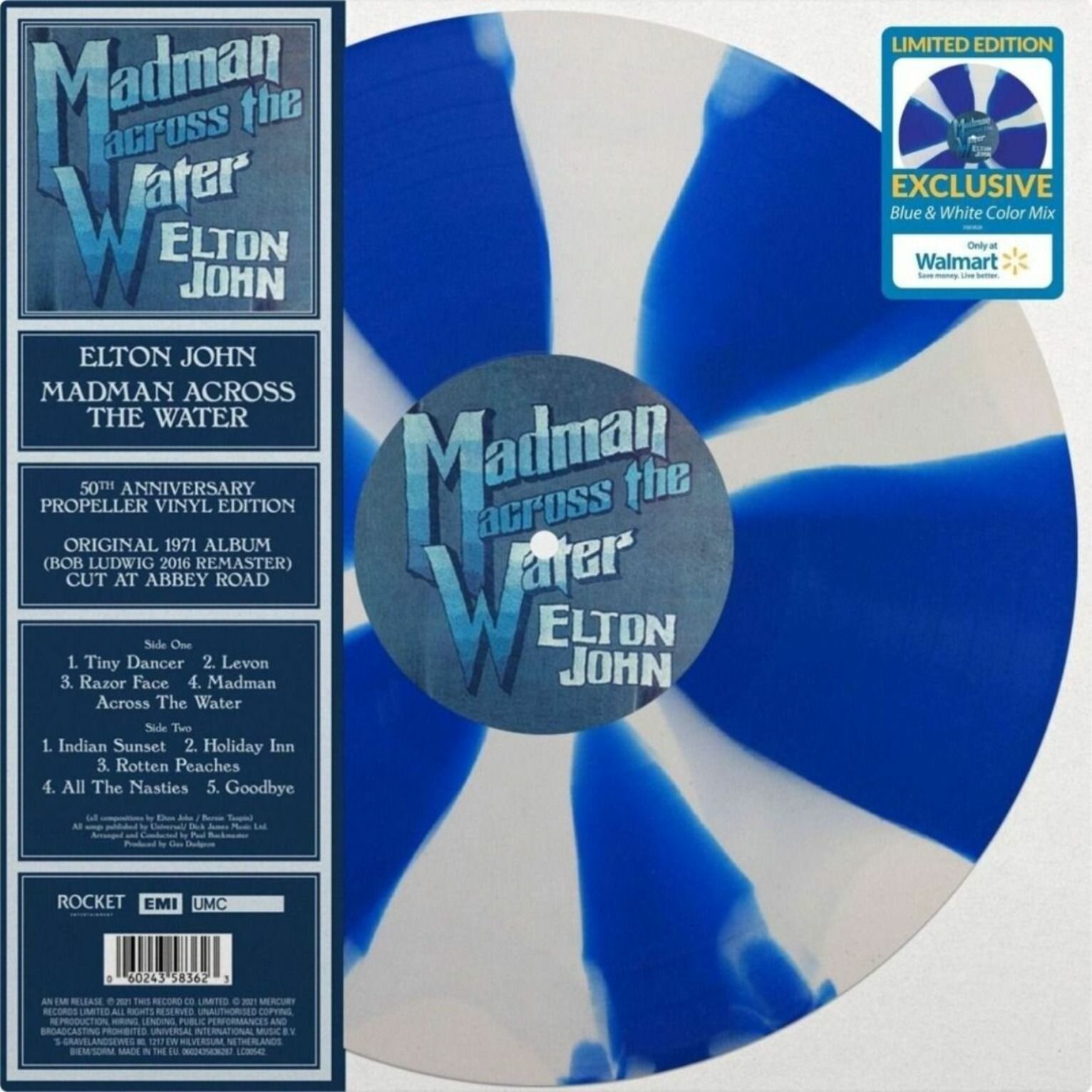 Виниловая пластинка Elton John - Madman Across, Limited Edition, The Water 50th Anniversary Propeller Edition