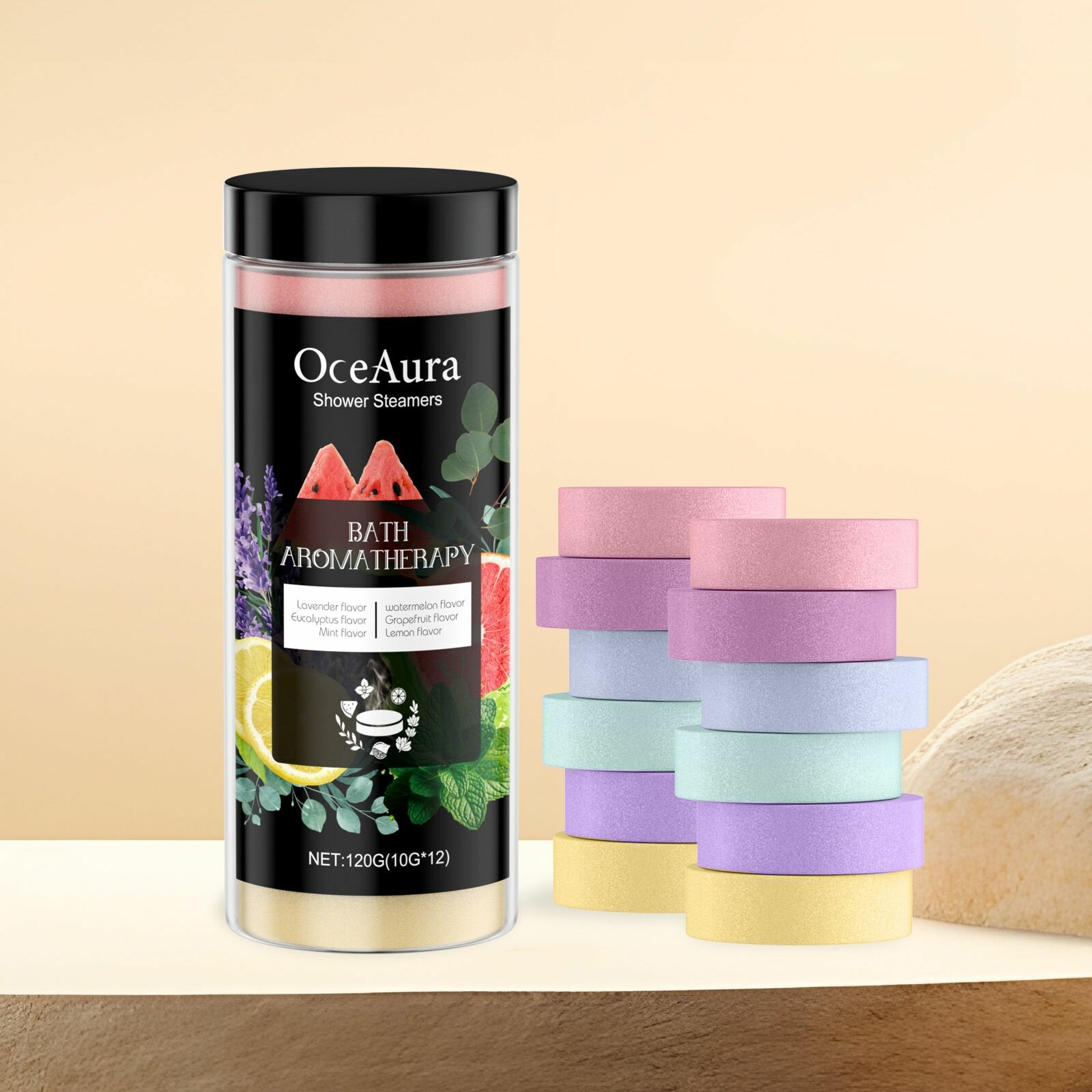 Упаковка из 12 пароварок для душа, таблеток для релаксации, ухода за собой, рождественские чулки, наполнители