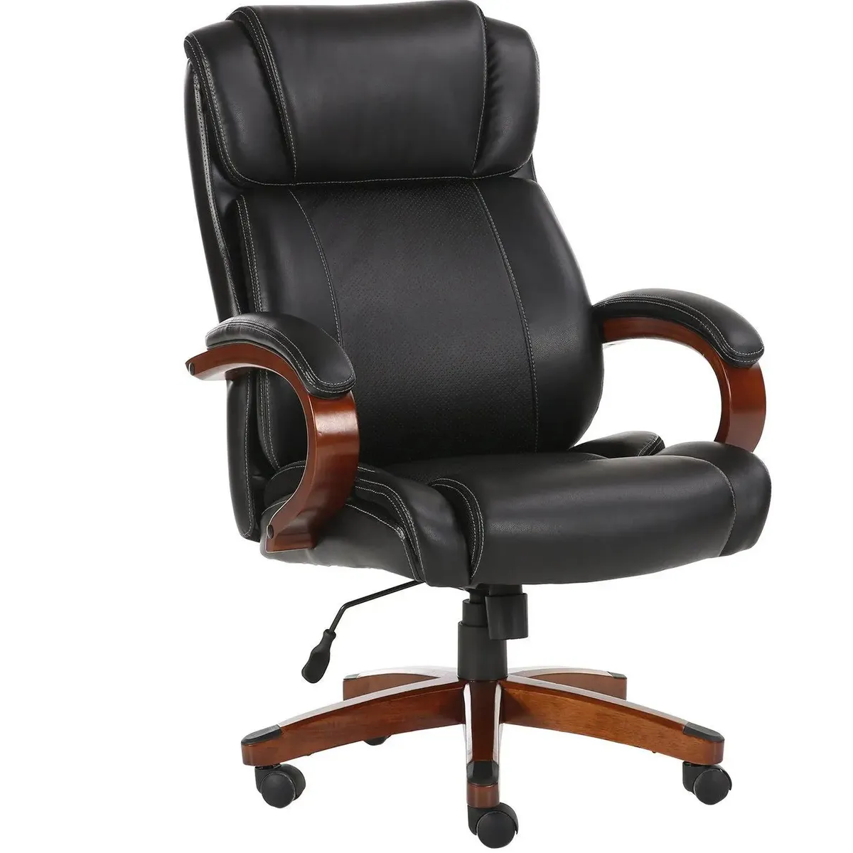 Кресло офисное BRABIX PREMIUM Magnum EX-701, 531827, дерево, рециклированная кожа, черный