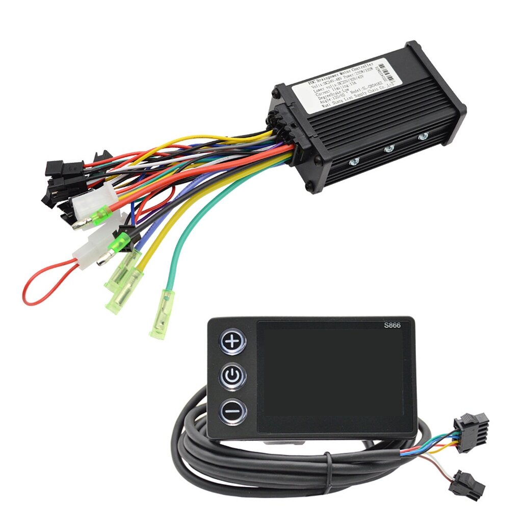 250 Вт-300 Вт 24-48 В Контроллер Бесщеточного Двигателя с ЖК-Дисплеем S866 Регулятор Скорости для Электрического Скутера