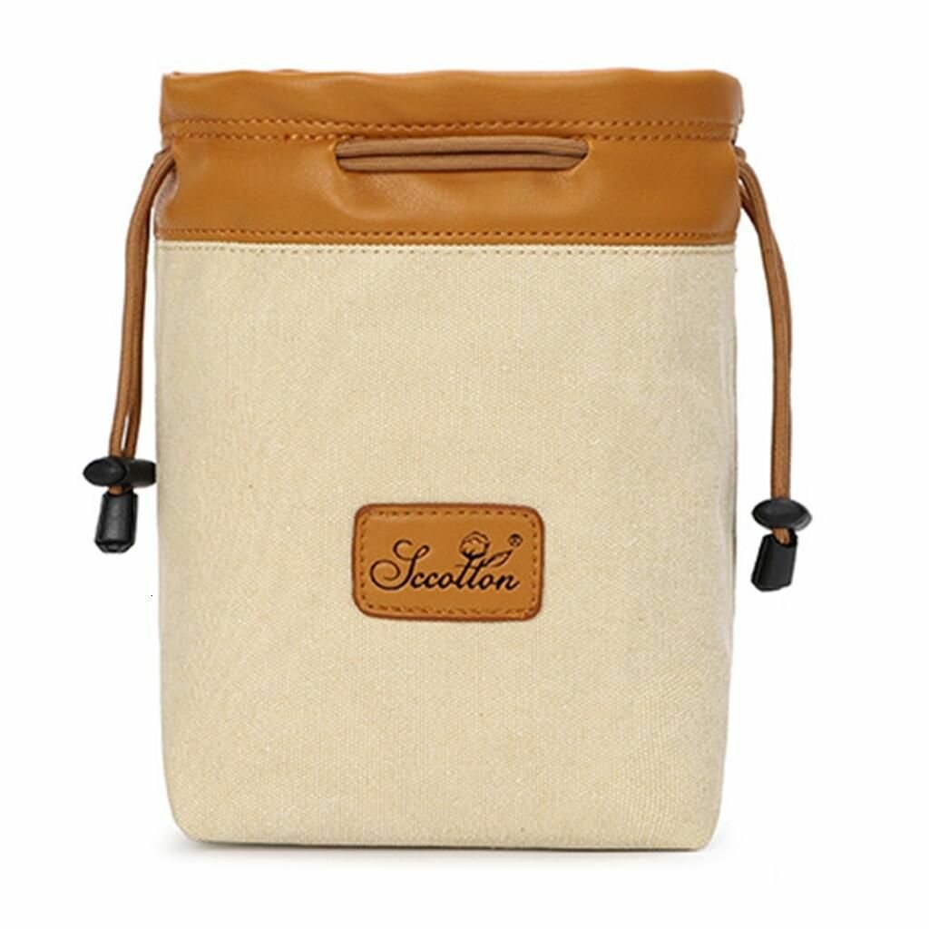 Чехол для камеры, Сумка для хранения зеркальной фотокамеры-Бежевый-M