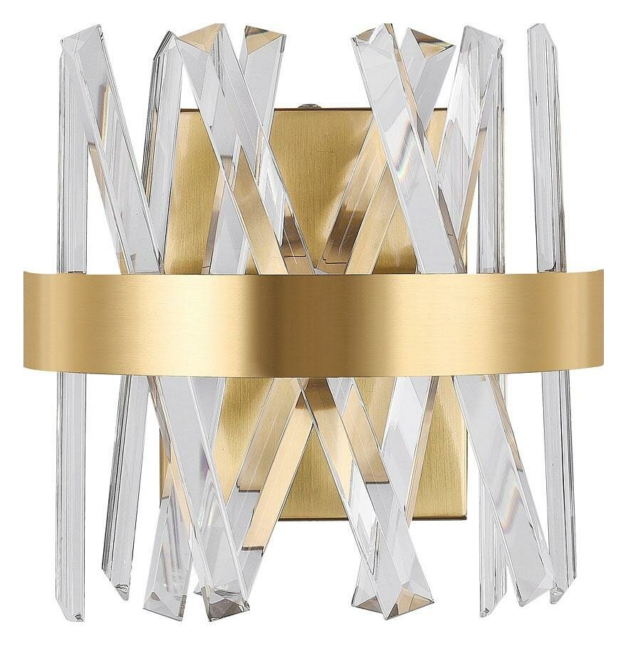 Накладной светильник Natali Kovaltseva TIZIANO LED LAMPS 81113/1W цвет золото На монтажной пластине Модерн