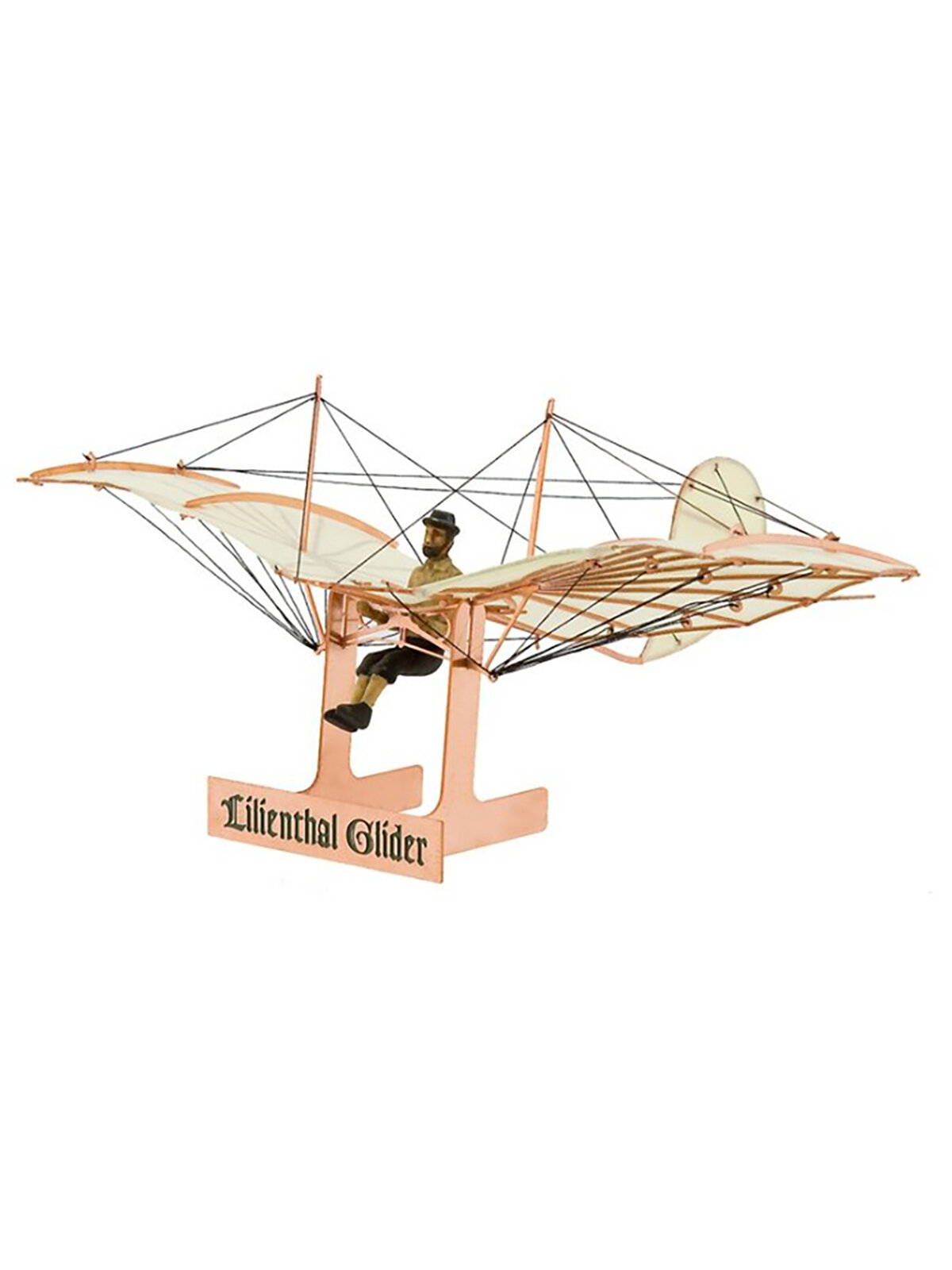 Металлический конструктор от Aerobase, Планер Отто Лилиенталя, 135 мм, М.1:48
