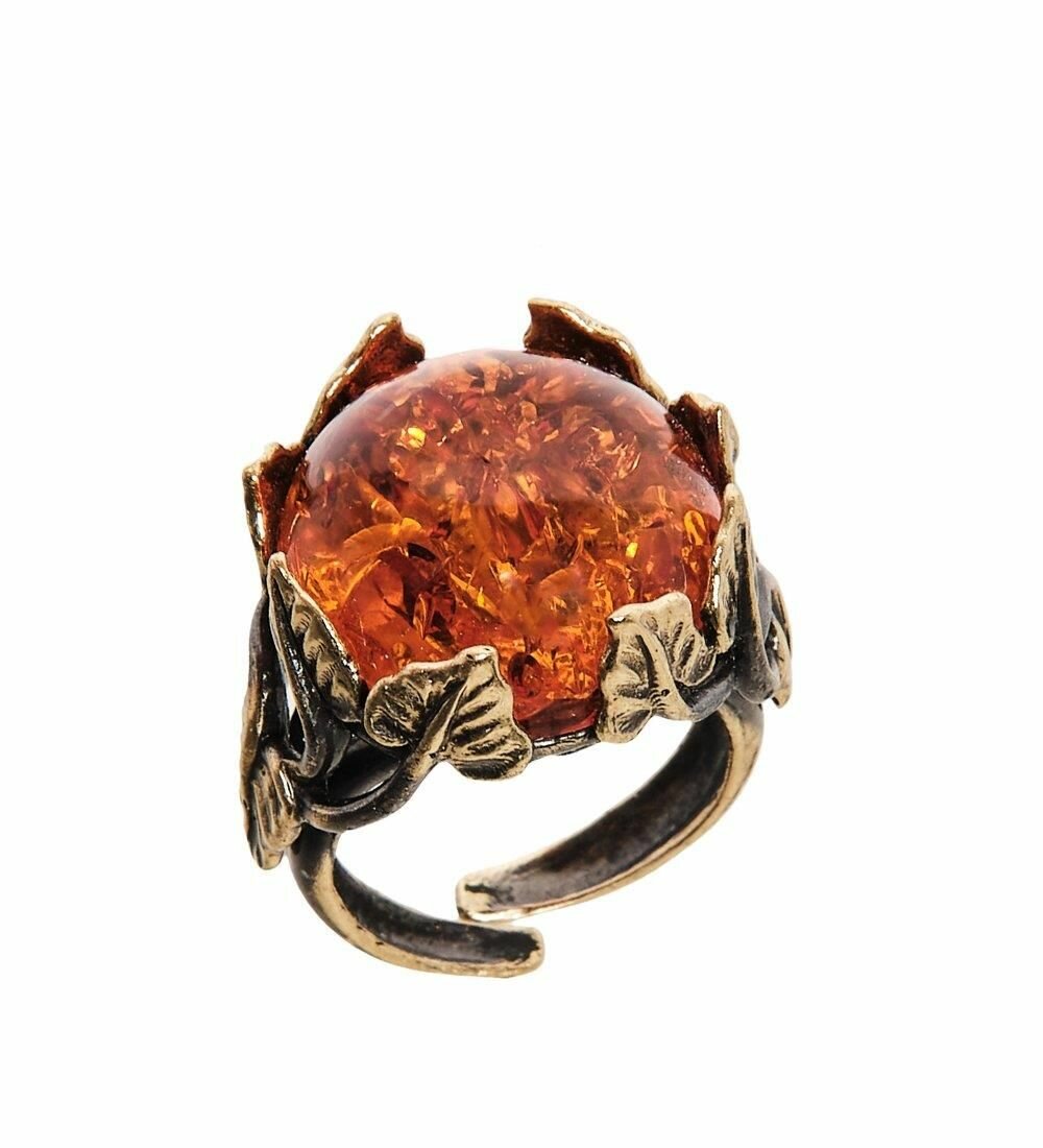 Кольцо, янтарь