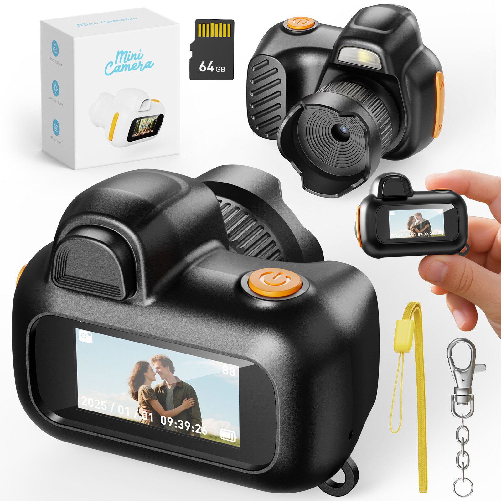 Камера ретро высокой четкости портативный большой палец камеры детские камеры