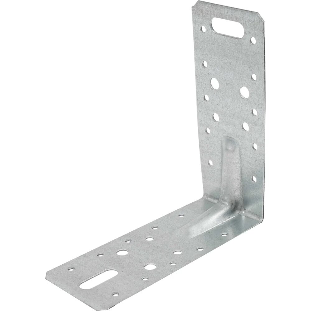 Gigant Крепежный уголок усиленный стальной с цинковым покрытием, прямой угол, профиль, повышенная прочность для монтажа