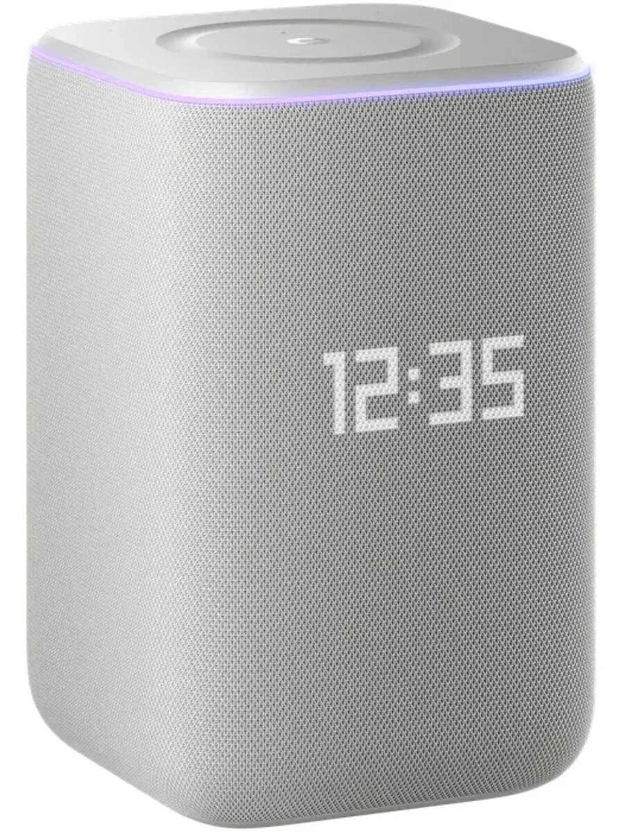 Умная колонка Яндекс 3 с Алисой на YaGPT 50 Вт Wi-Fi Bluetooth Matter Zigbee. Смарт колонка для умного дома цвет серый.
