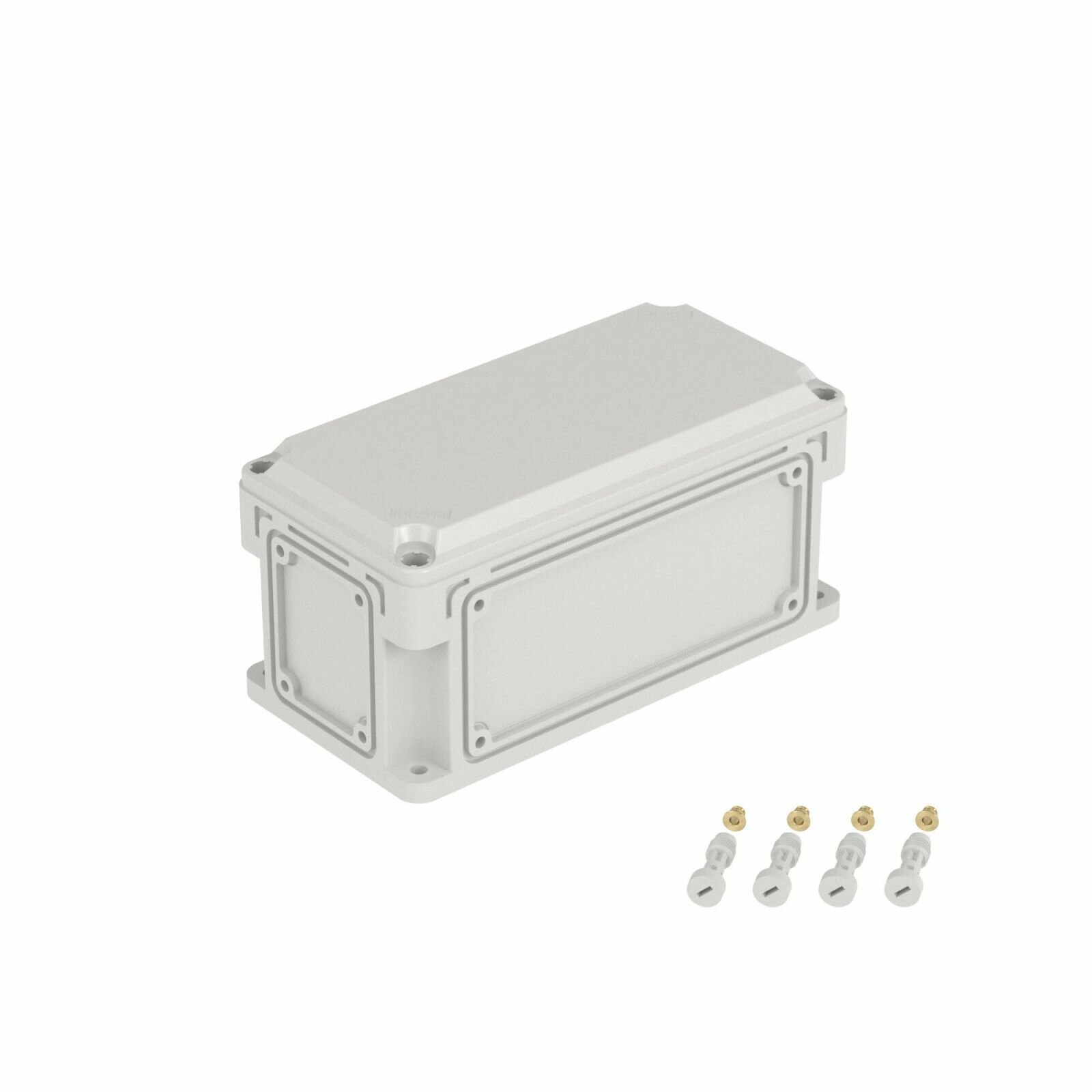 Корпус DKC степень защиты IP66/IP67, 300х150х146 мм, без монтажной панели, с фланцами, непрозрачная крышка высота 21 мм
