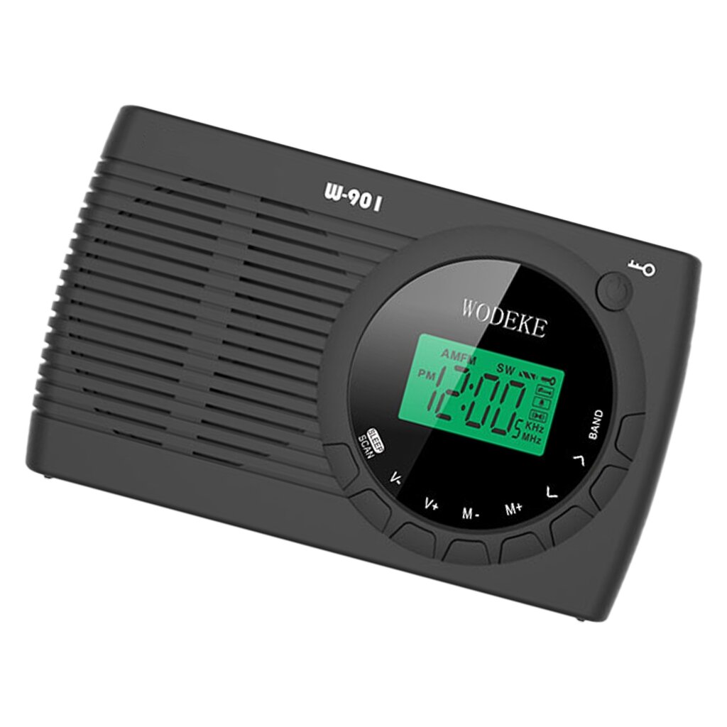 Двухрежимный источник питания FM/AM/SW, многодиапазонный портативный радиоприемник с ЖК-экраном-европейский стандарт