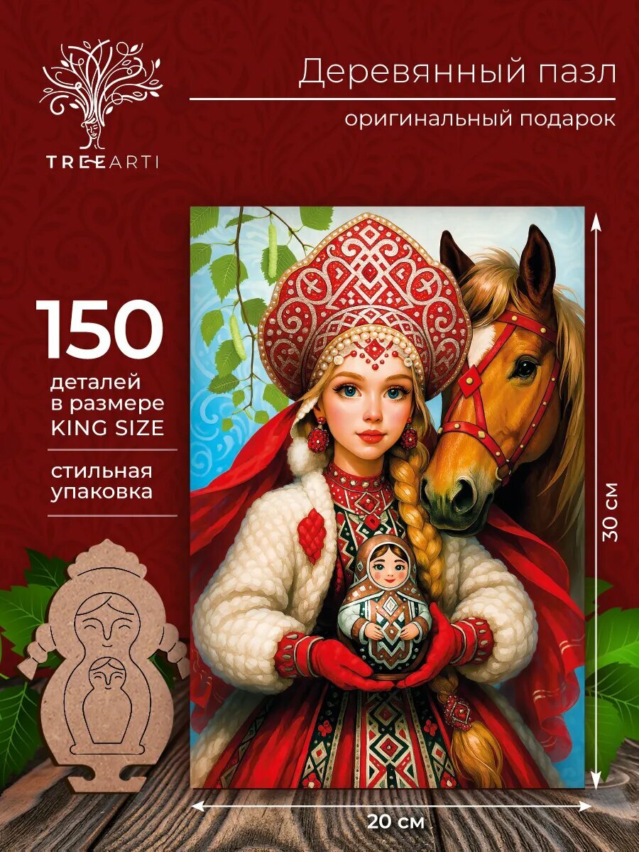 "Душа Руси" Деревянные пазлы для детей и взрослых