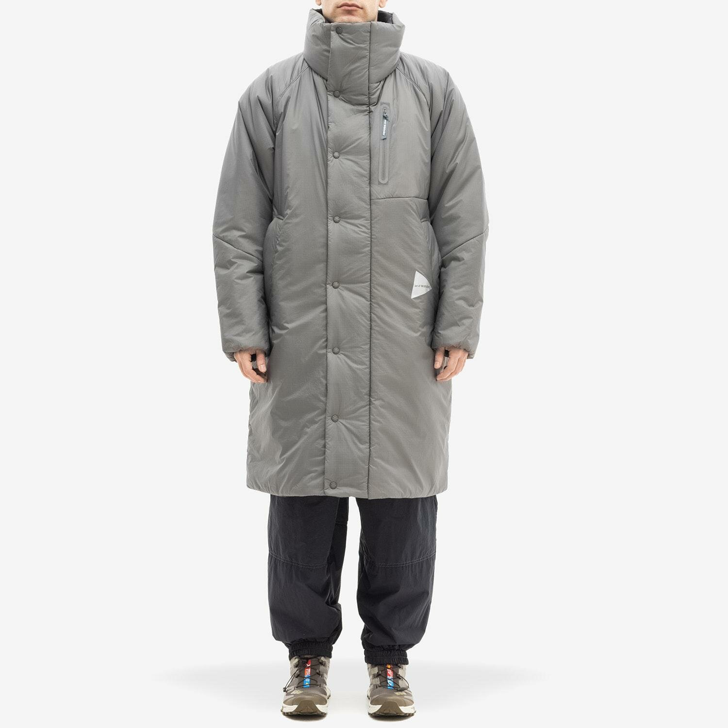 Пальто And Wander ПАЛЬТО AND WANDER RIPSTOP PRIMALOFT INSULATION COAT, размер S/M, gray — фото 1