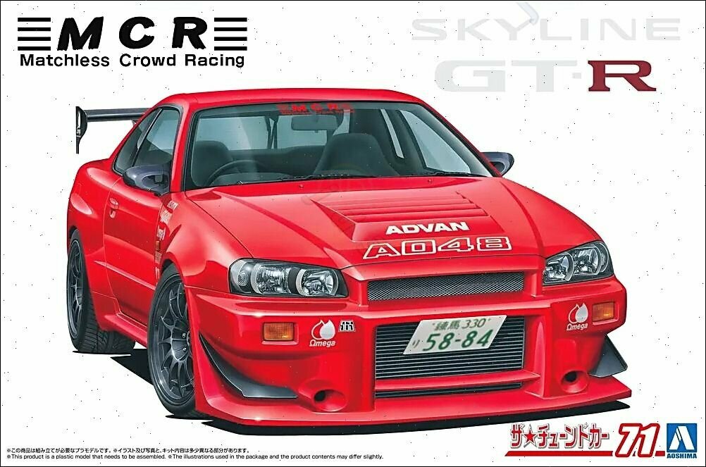 Сборная модель 1/24 NISSAN MCR BNR34 SKYLINE GT-R '02