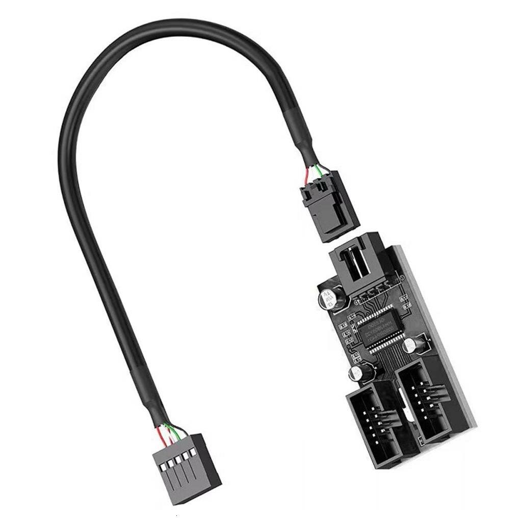 Разветвитель USB 2.0, 9-pin, 1 to 2