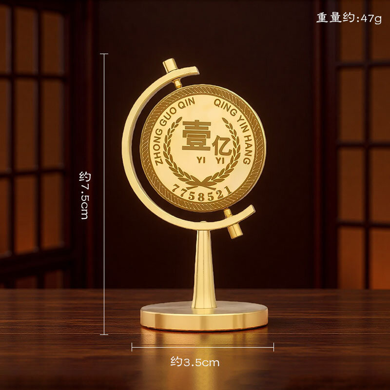 Латунный спиннер для офиса и дома, 100 миллионов маленьких целей, креативное средство для снятия стресса, оптовый подарок, металлическое ремесленное настольное украшение