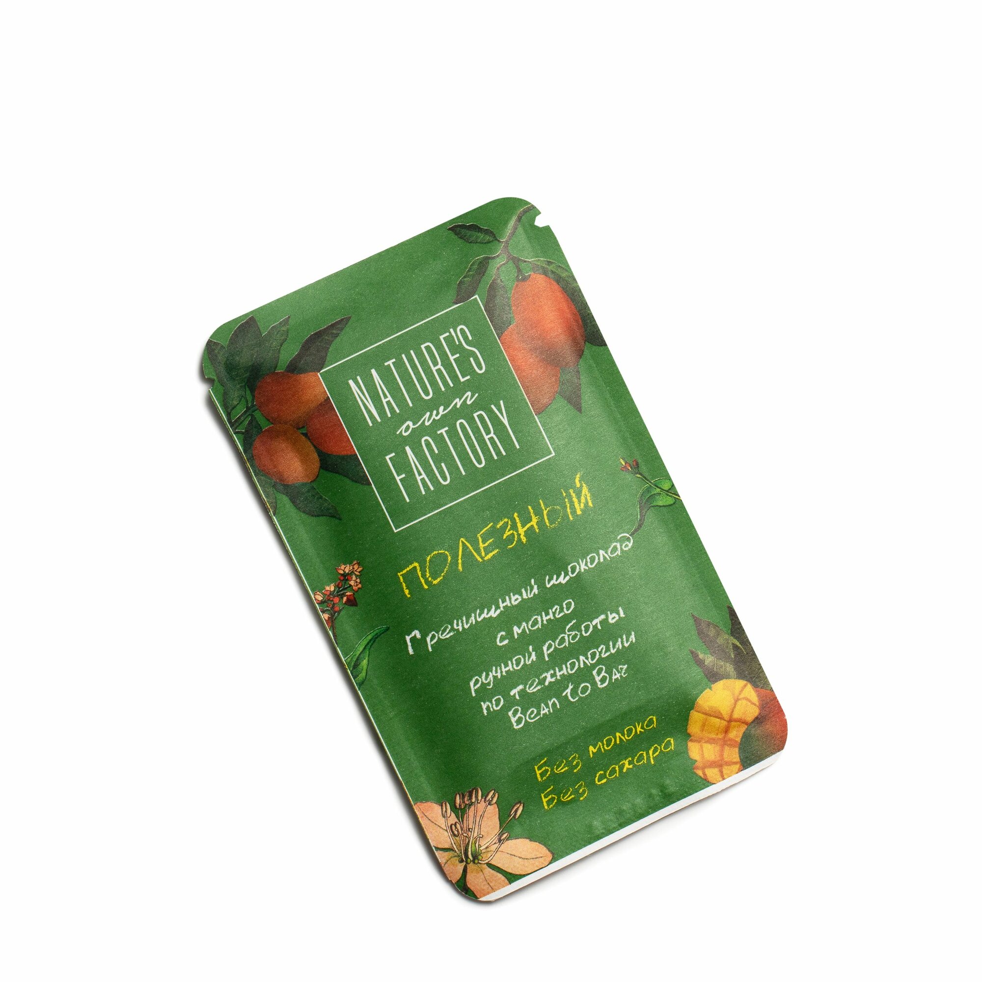 Шоколад гречишный NATURE’S OWN FACTORY с Манго руч. раб. по тех 20гр