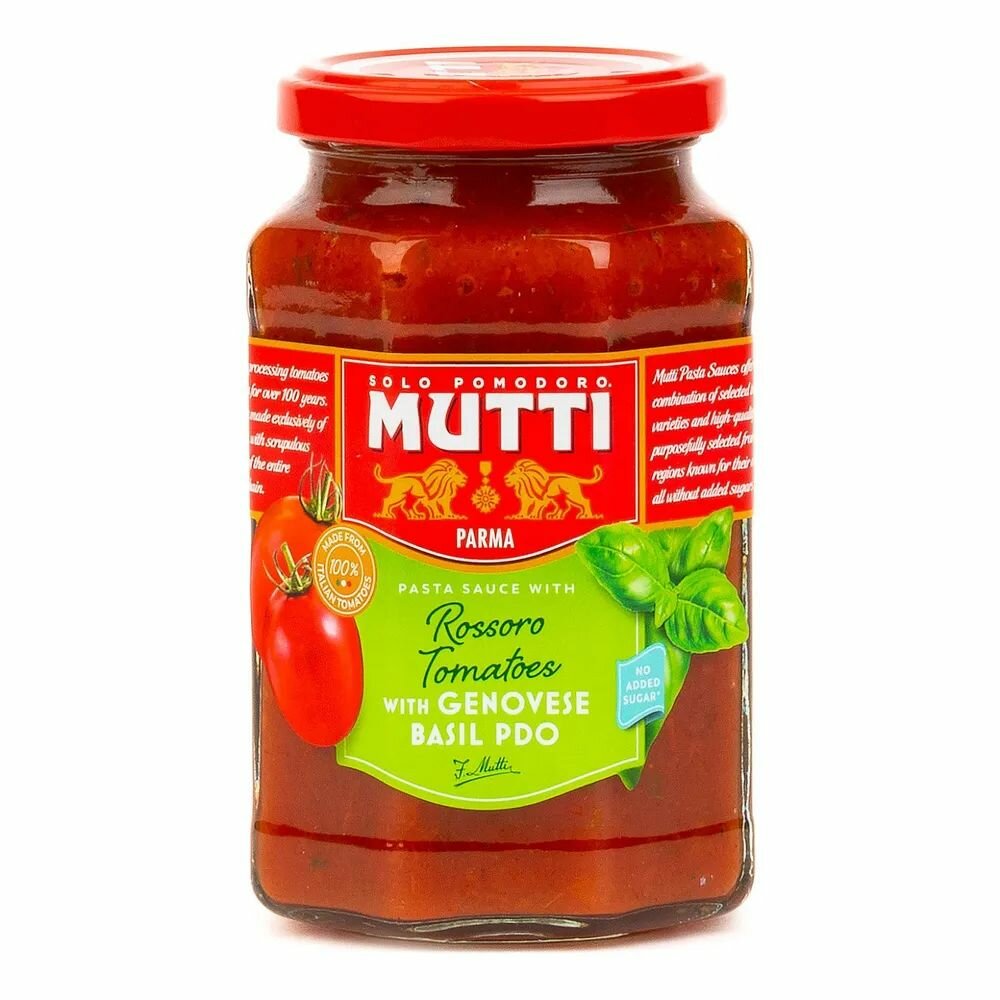 Соус MUTTI томатный с базиликом 400г