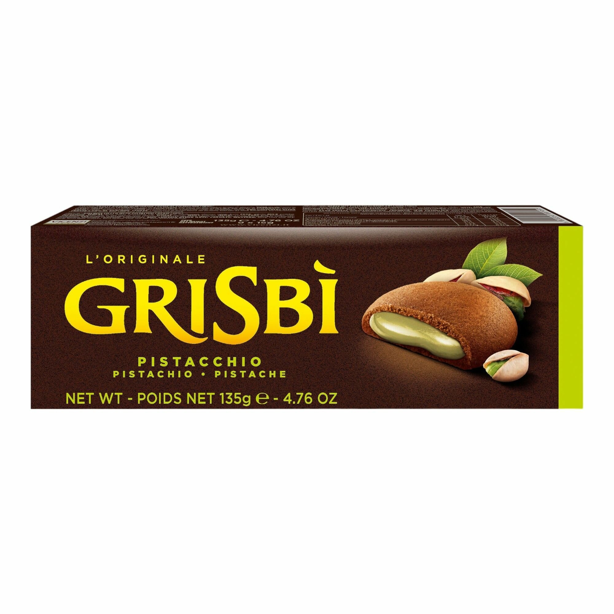 Печенье GRISBI с фисташковой начинкой 135г
