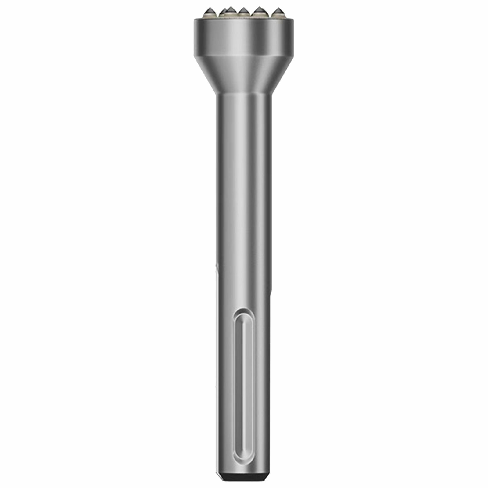 (1 шт.) Зубило-бучарда для отбойного молотка/перфоратора - хвостовик SDS-Plus, твердосплавная бучарда 12 зубьев