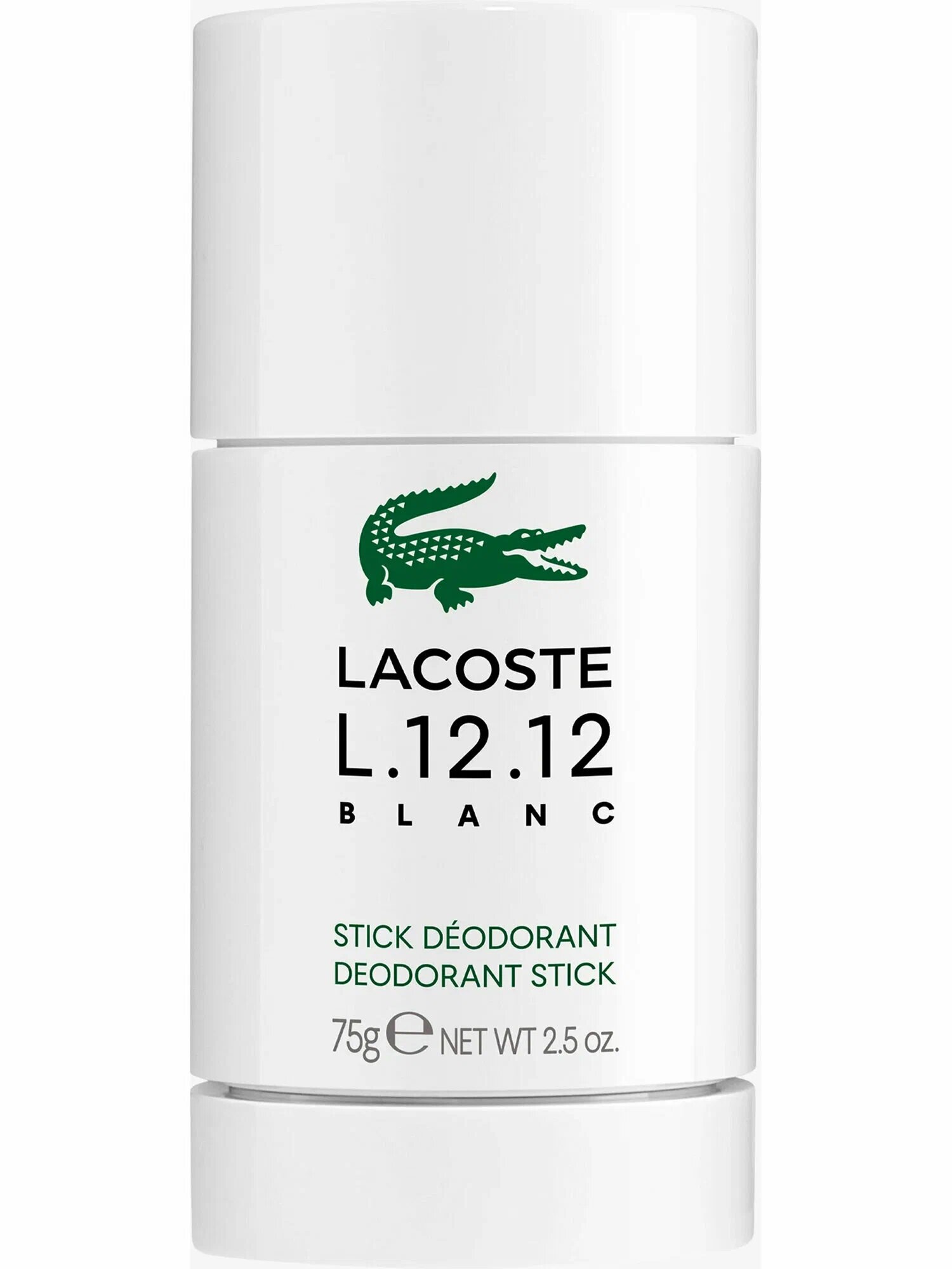 Lacoste Мужской Дезодорант L.12.12 Blanc Men Дезодорант-стик, 75мл