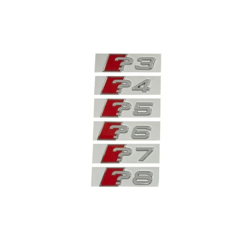ABS боковые наклейки на автомобиль, наклейки с буквами, эмблема багажника для A3 A4 A5 A6 A7 A8, задний значок, автопереоборудование, украшения, аксессуары RedSilver, question mark 8