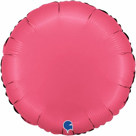 Воздушный шар Grabo 18', 46 см, круг, ягодная помада, сатин