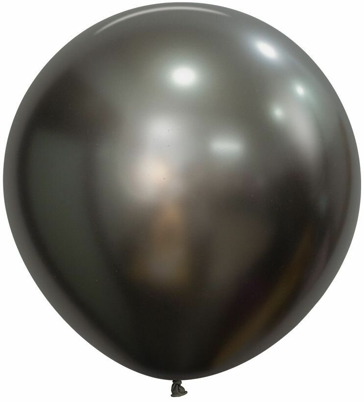 Шар воздушный Sempertex Полуночный серый, шелк, 61 см, 3 шт
