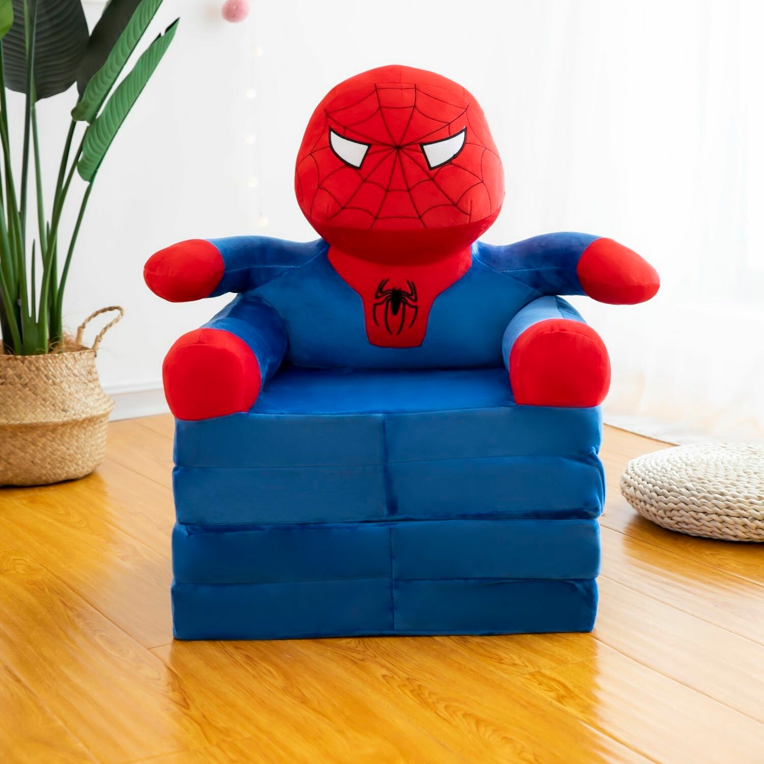 Милый мультяшный складной диван-кровать, детская кровать для сна с звездным узором, популярный в интернете, со съемным чехлом, который можно стирать, для мальчиков и девочек.