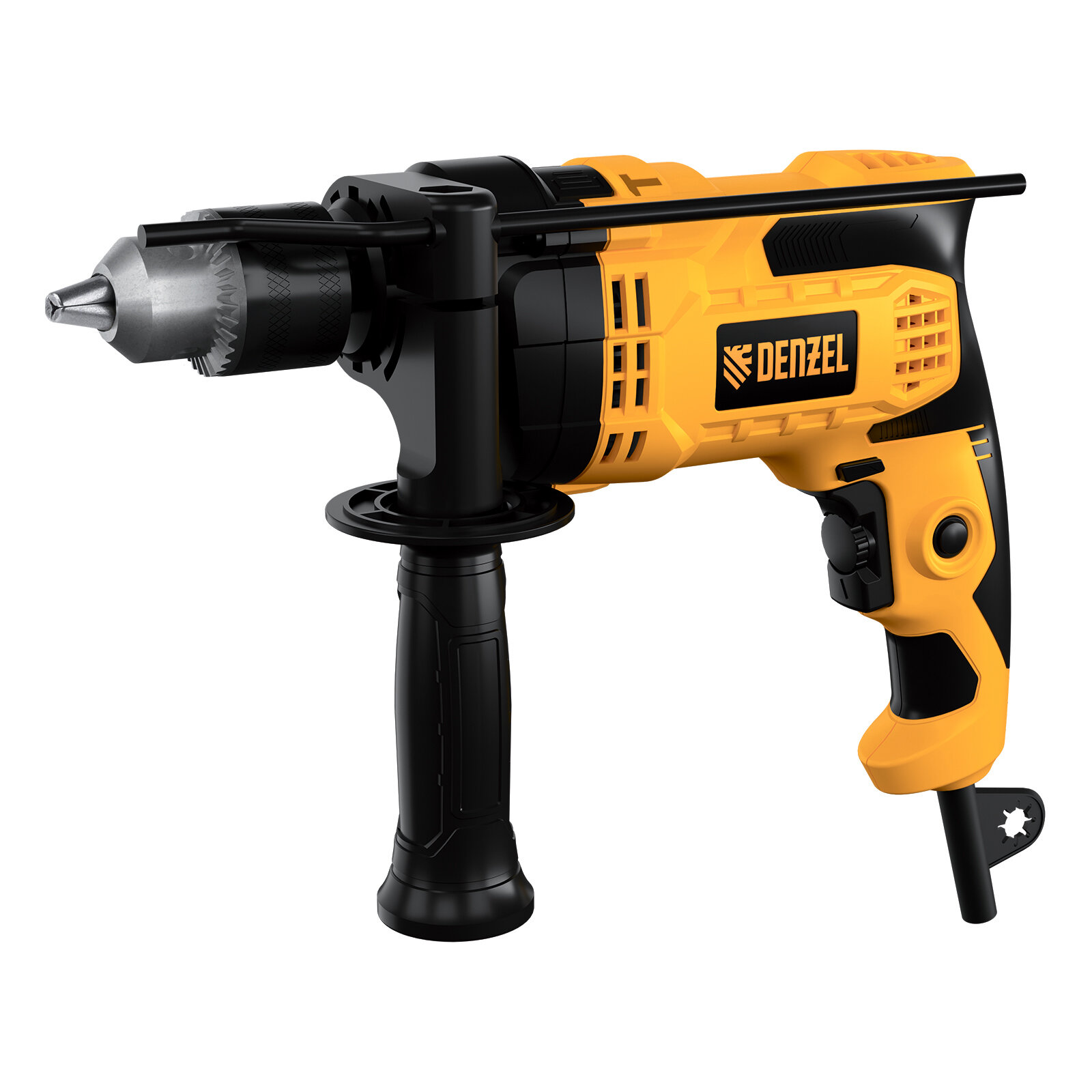 Дрель ударная IDD-850, 850 Вт, 0-2800 об/мин, 44800 уд/мин Denzel 26313