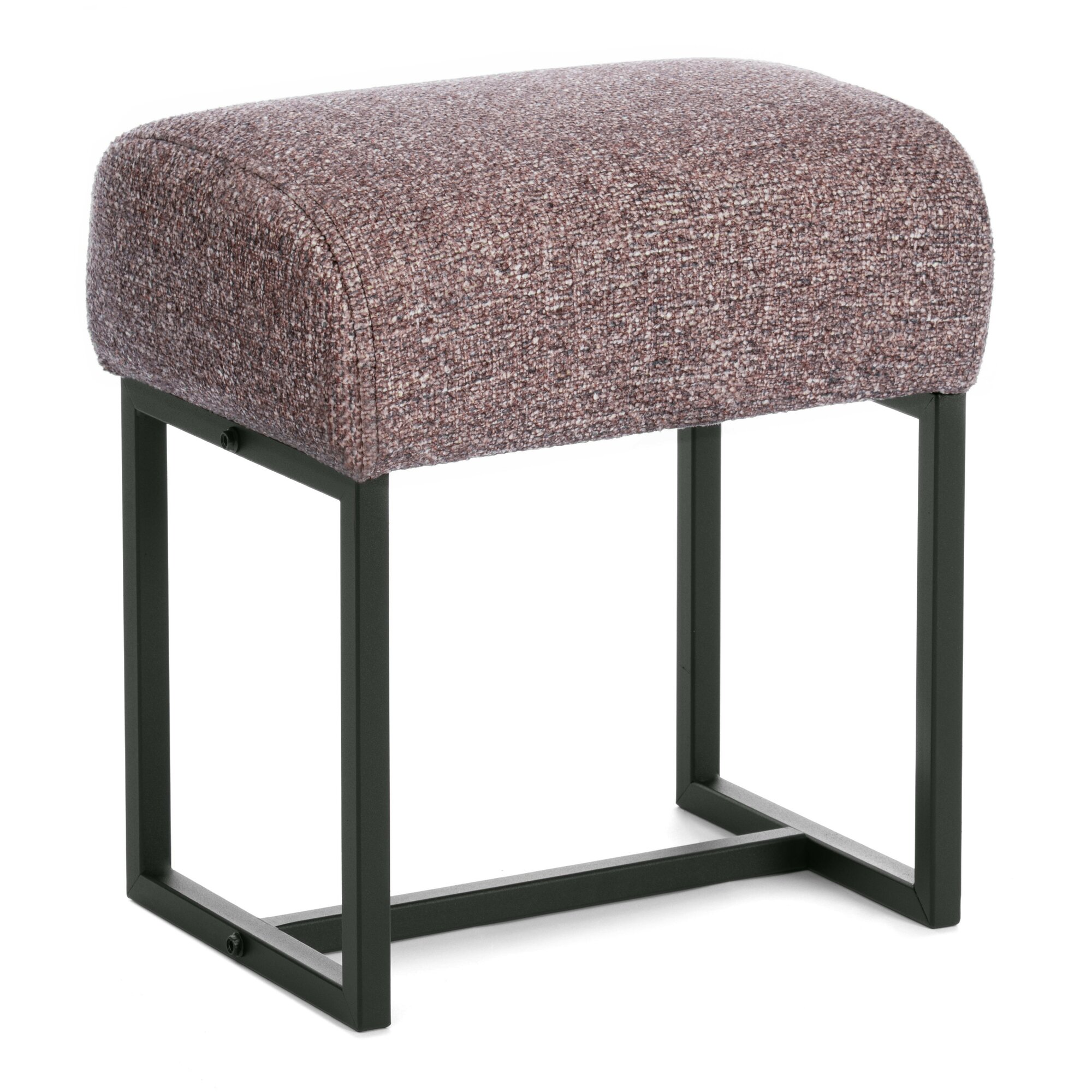 Пуф высокий прямоугольный TetChair Charli Lux/Чарли Люкс, велюр/букле, металл, shape wood rose