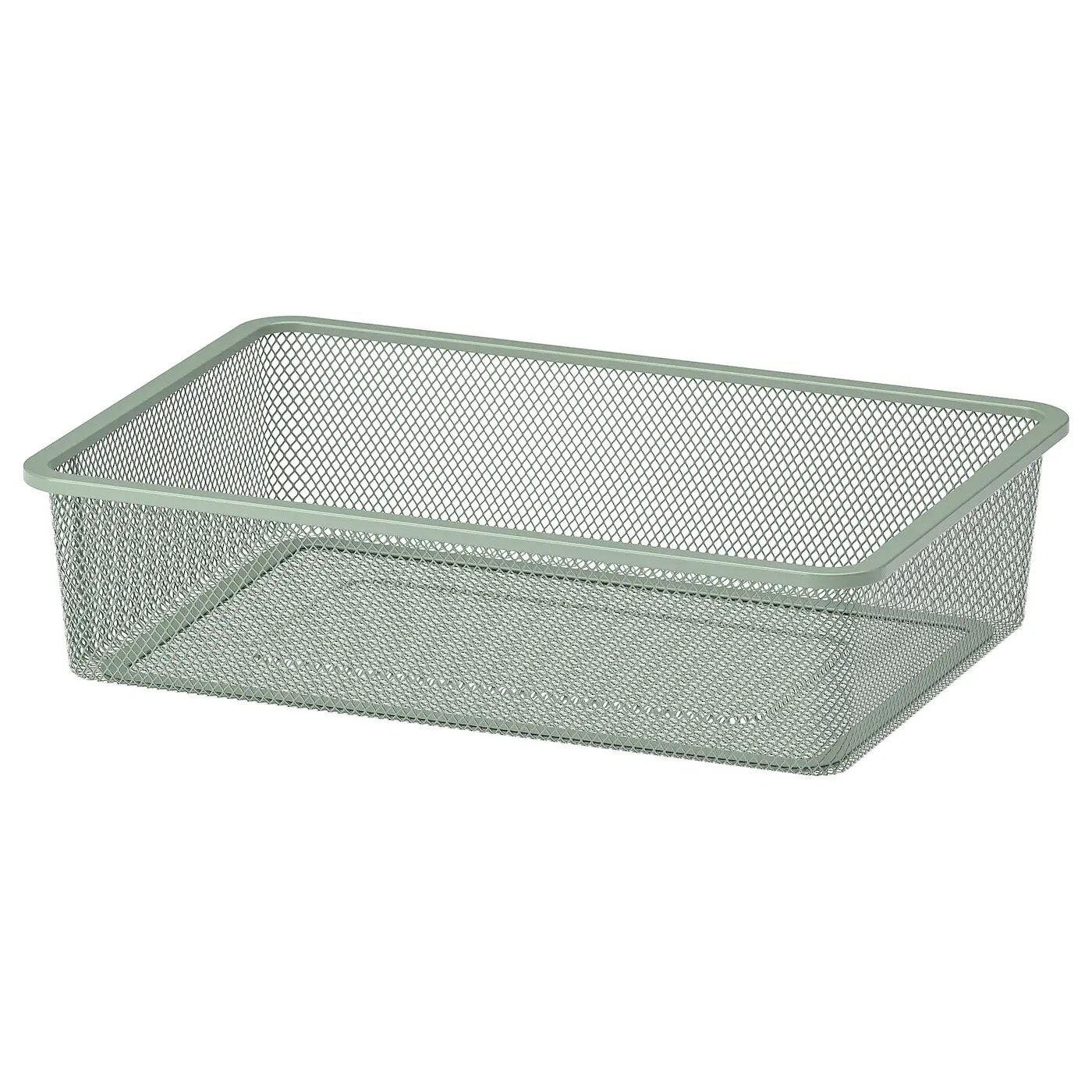 Ящик для хранения из сетки TROFAST, светло-зеленый-серый, 42x30x10 см