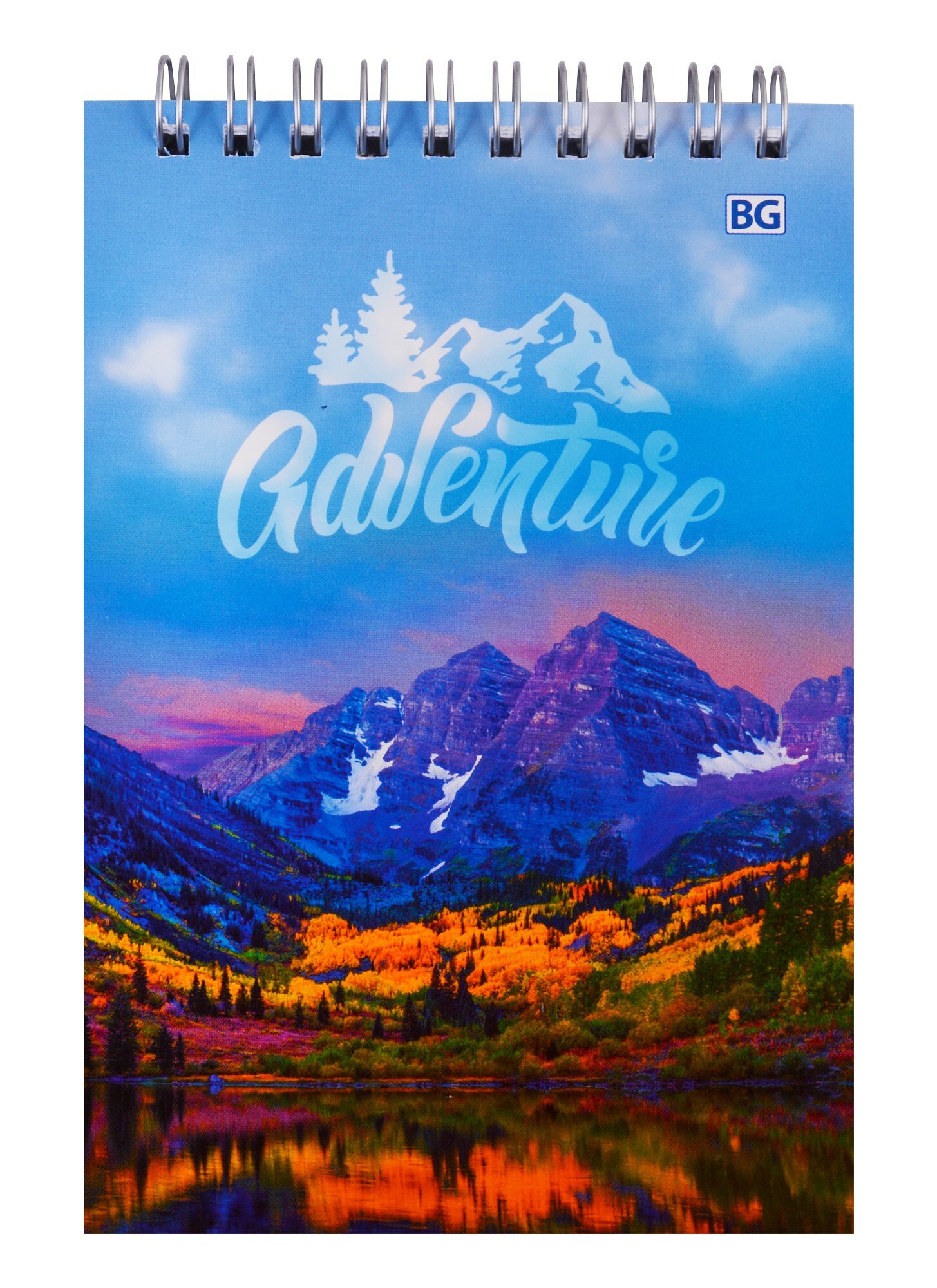 Блокнот А6 80л кл. "Adventure" карт. обл, гребень, ассорти