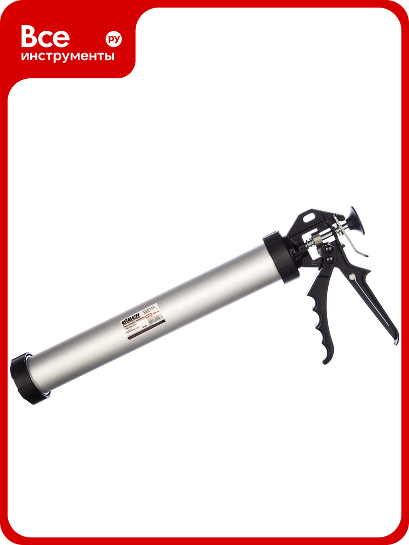 Пистолет для туб Biber 60109 тов-146896 алюминиевый корпус, закрытая конструкция, механическое приведение