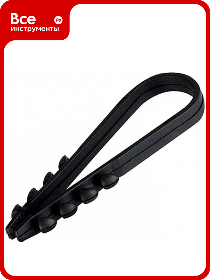 Дюбель‑хомут пэми для круглого кабеля из пластика, черный, прочный фиксатор для электромонтажа