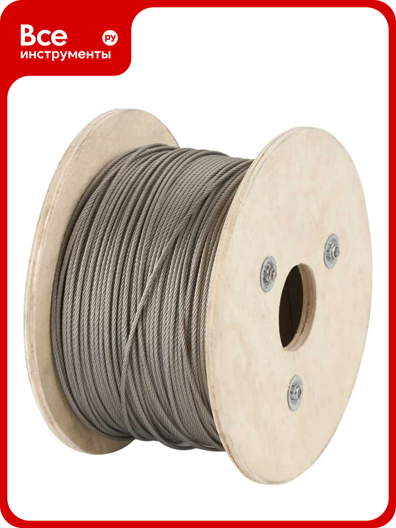 Трос стальной RMG 10мм DIN 3055 цинк (100м) Т/С-3055-10-0100