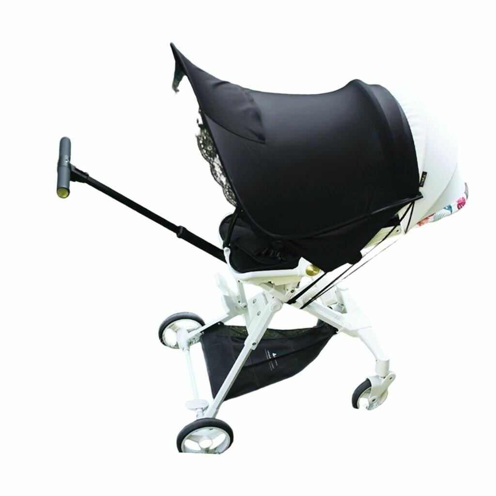 Раскладной козырек для детской коляски, Черный