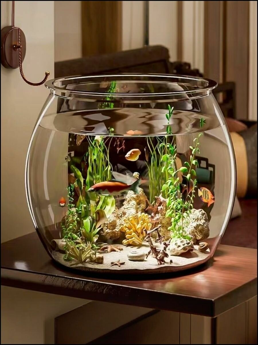 Круглый аквариум, сломать нельзя