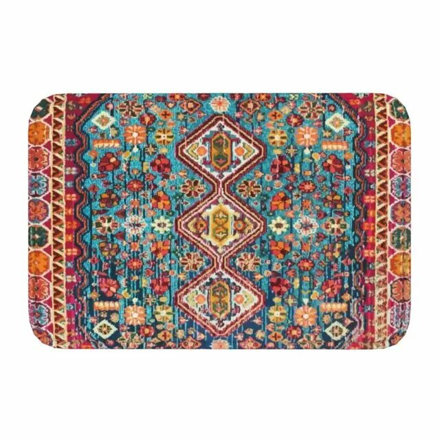 Марокканский берберский ковер в богемном стиле, придверный коврик, нескользящий, ретро-коврик с геометрическим узором в богемном стиле, коврик для входа в ванную комнату.