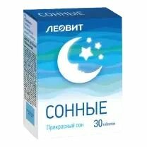 Таблетки Леовит Сонные 30 шт в упаковке