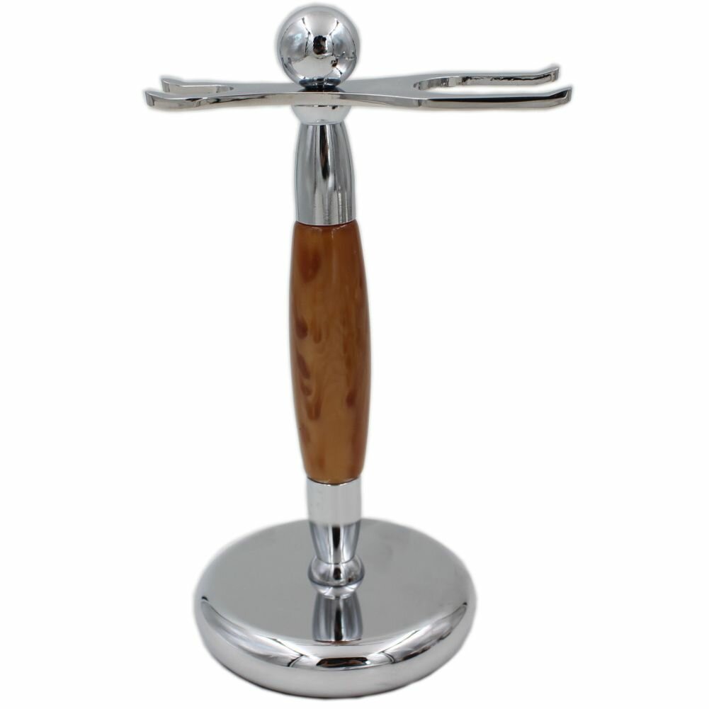 Высококачественный металлический держатель для бритвы и щетки в старинном стиле, подставка для бритвы и щетки для бороды