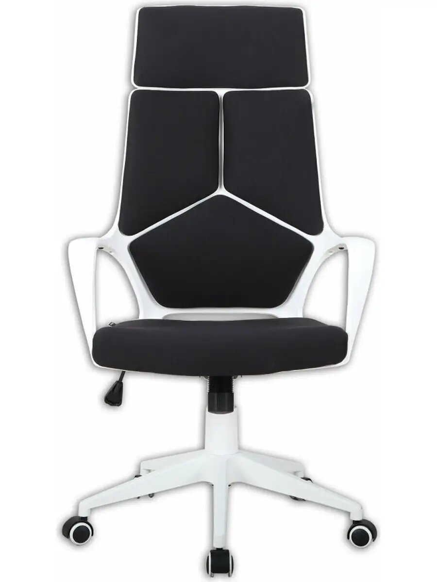 Кресло офисное Brabix Prime EX-515 для руководителя, черный/белый, до 120 кг, топ-ган