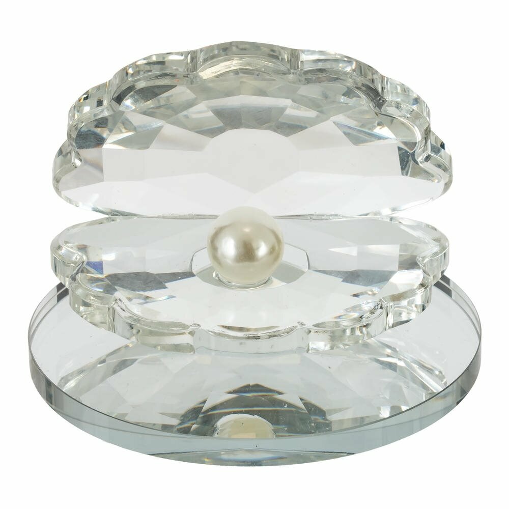 Фигурка декоративная "Жемчужина в раковине", L6 W6 H4,5 см