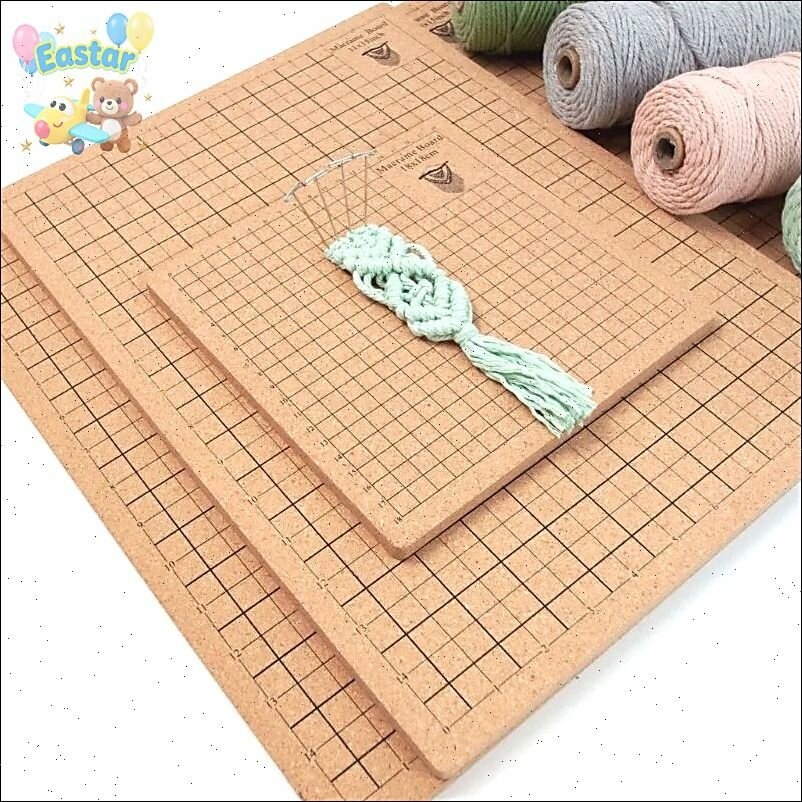 Плетеная веревка макраме клетчатая доска с мягкой подушкой пробковая доска-M 12 *16 дюймов