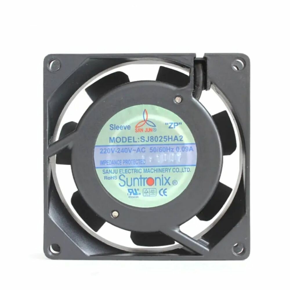 SJ80025HA2 80*80*25 мм масляный осевой вентилятор 0.09A 2600/3100 об/мин 21/24CFM